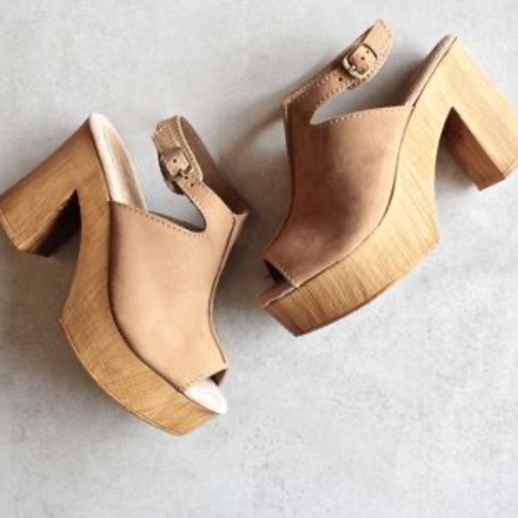 Sbicca | Shoes | Sbicca Vintage Collection Platform Peep Toe Heel ...